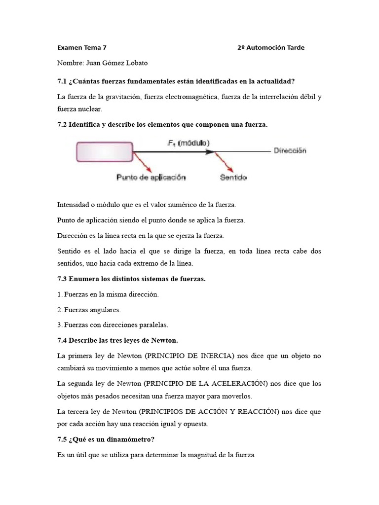 Examen Tema 7 Estructuras Del Vehículo | PDF