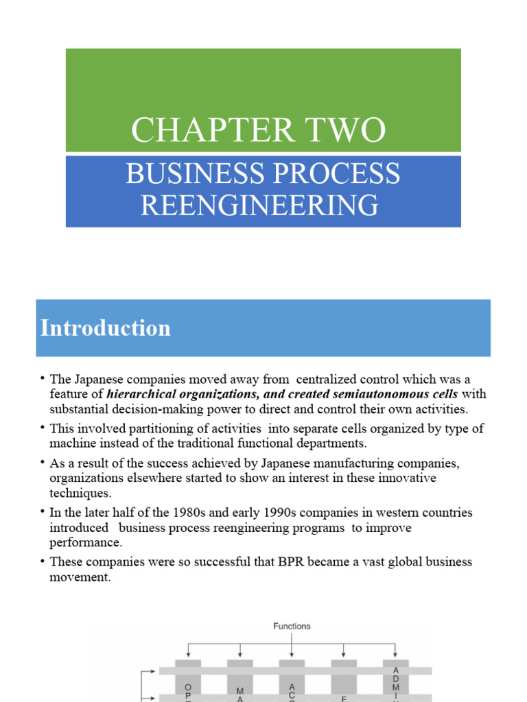 Chapter Two BBusiness Process Reengineering | PDF | Business Process | Business