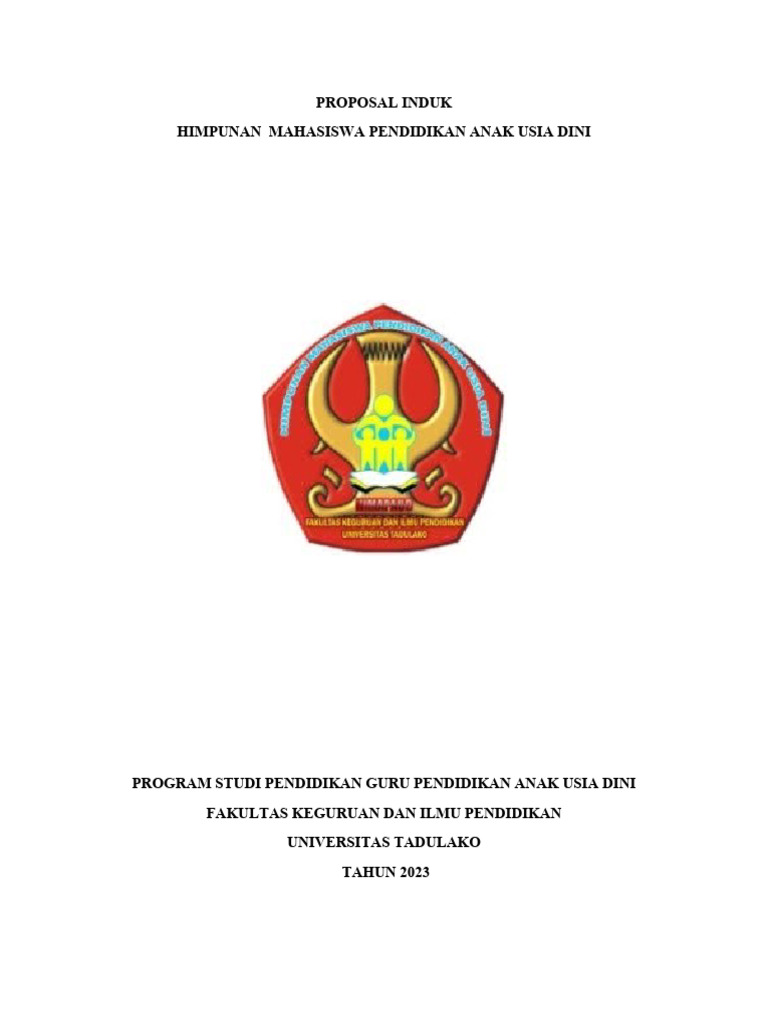 Proposal HIMAPAUD UNTAD 2023 | PDF | Karier & Perkembangan | Ilmu Sosial