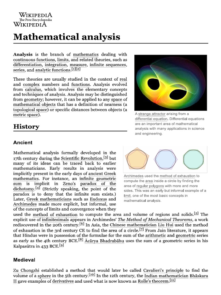 Mathematical Analysis | PDF