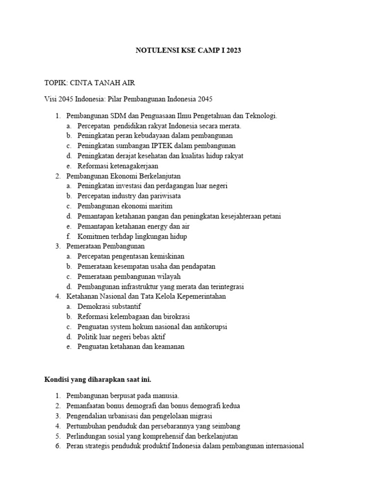 Notulensi Rapat | PDF