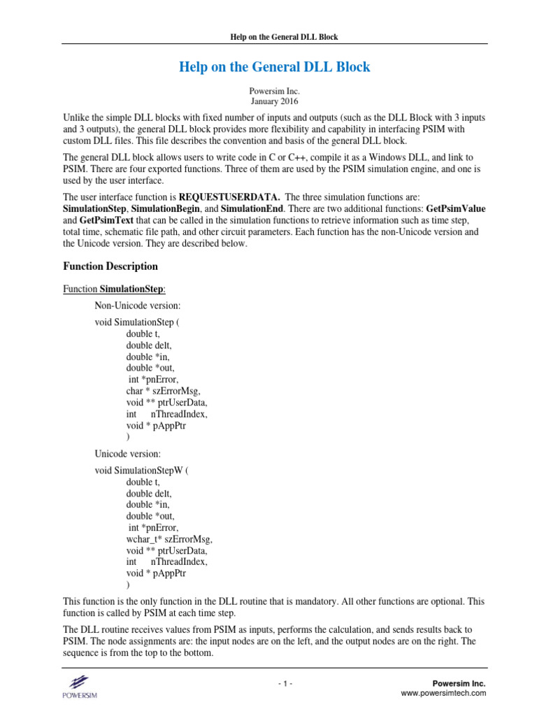 Help General DLL Block | PDF | Parameter (Computer Programming) | Pointer (Computer Programming)