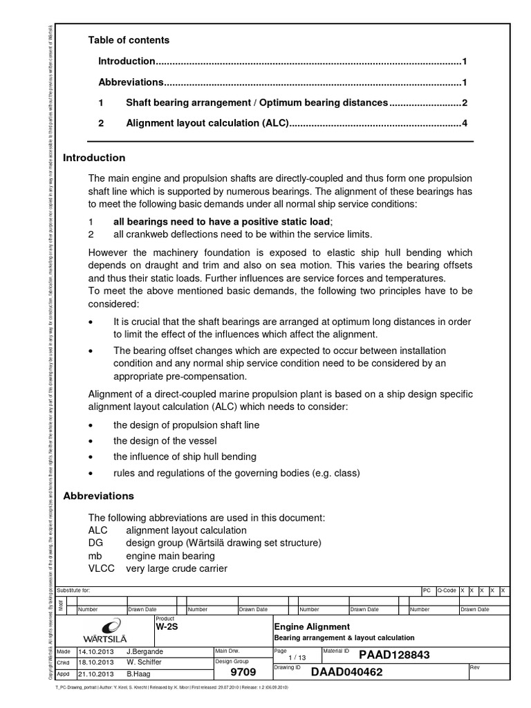 WinGD-2S_alignment_guidelines-for-layout-calculation | PDF | Bearing ...