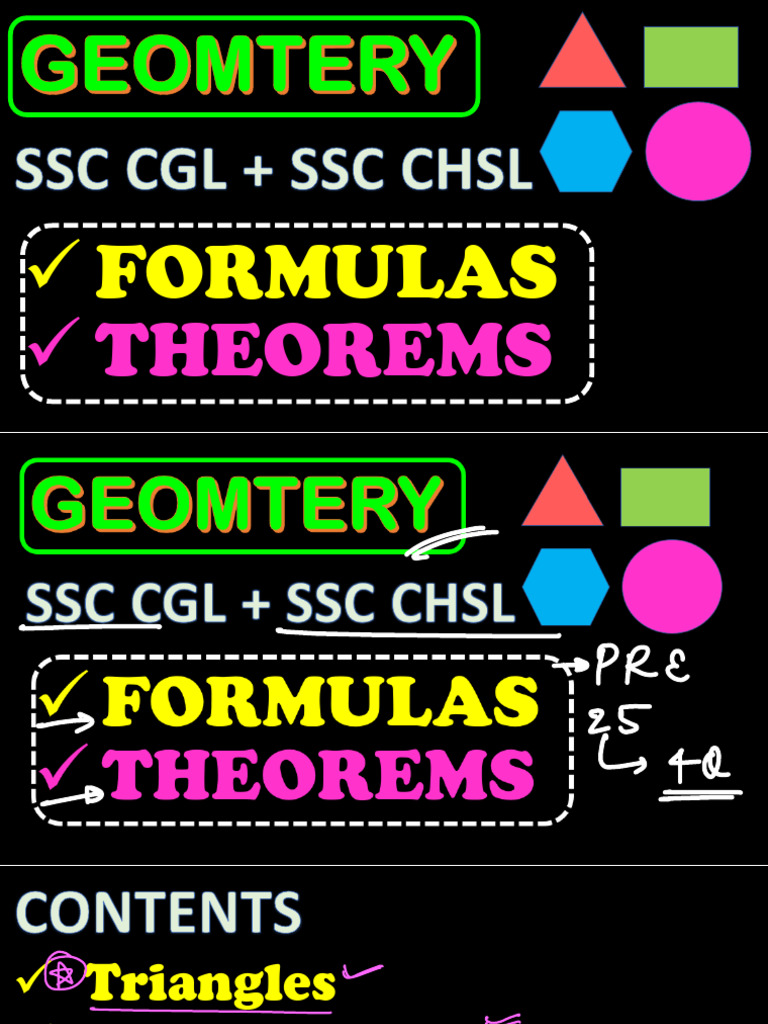 Geometry All Formulas (Quant King) | PDF