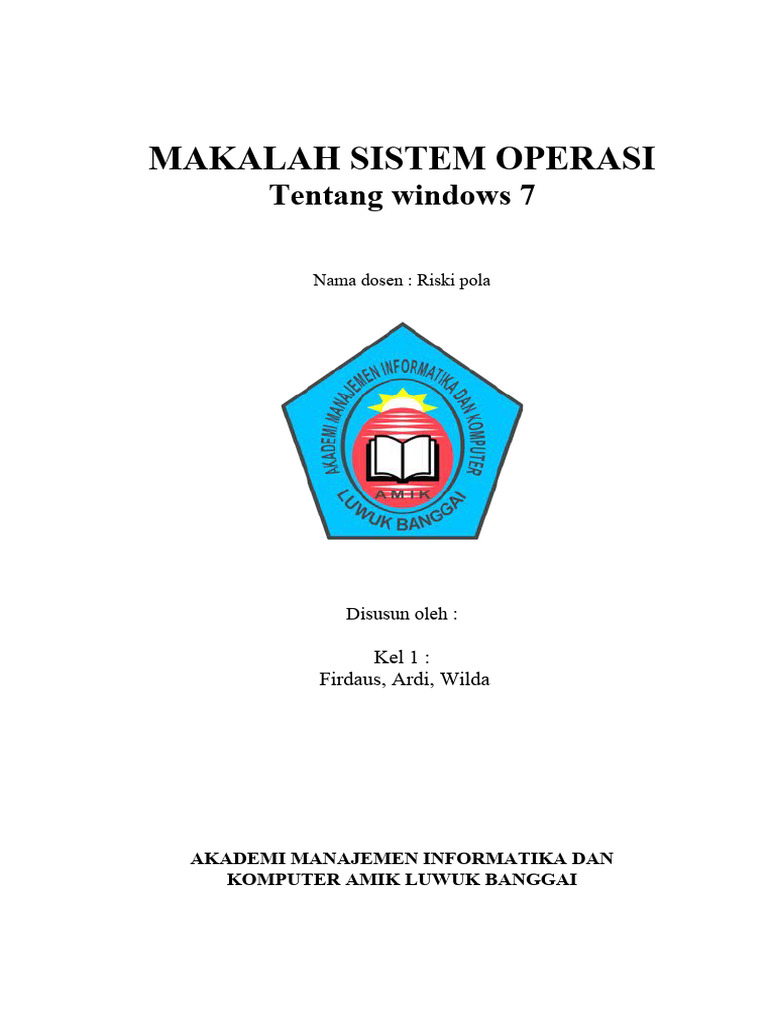 Makalah Sistem Operasi | PDF
