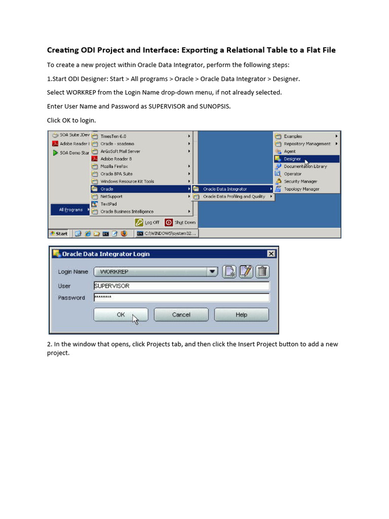 ODI 12c - Mapping - Table To Flat File | PDF | Databases | Database Schema
