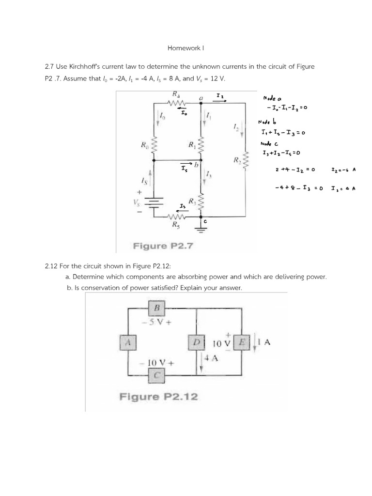 Homework I | PDF | Electrical Engineering | Electromagnetism