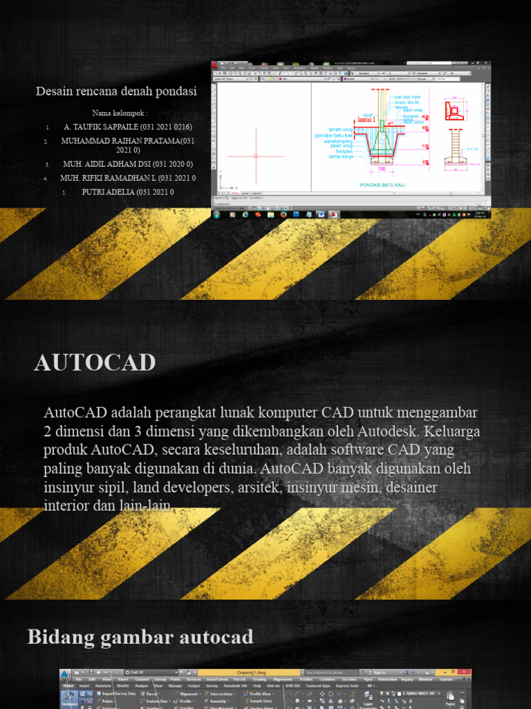 Desain Denah Pondasi | PDF | Metode & Bahan Ajar | Komputer
