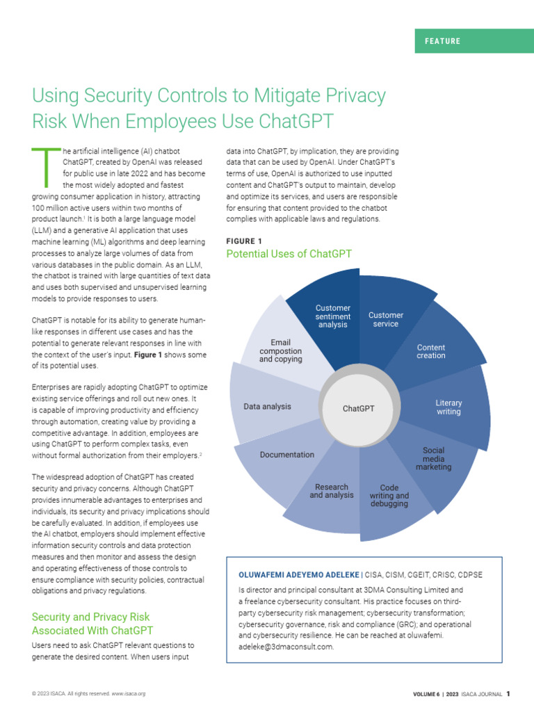 Controls To Mitigate Privacy Risk When Employees Use ChatGPT - Joa - Eng - 1223 | PDF | Security ...