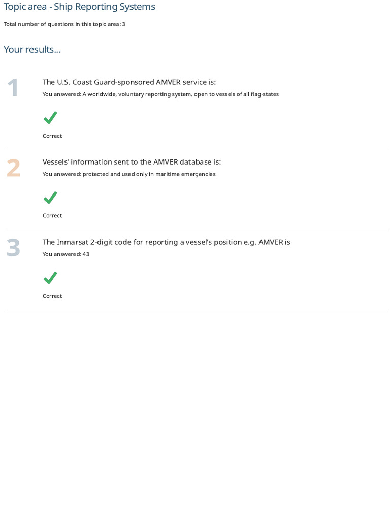 Amerc - Ac.uk Questions - Ship Reporting Systems | PDF | History