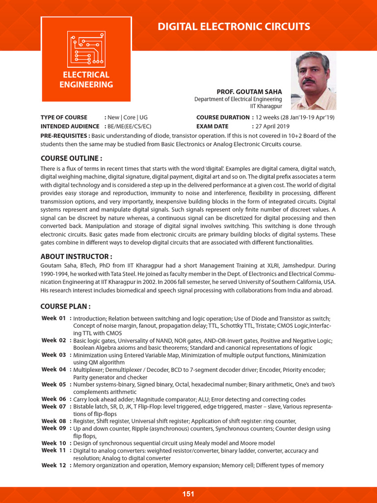 Digital Electronic Circuit | PDF | Logic Gate | Digital Electronics