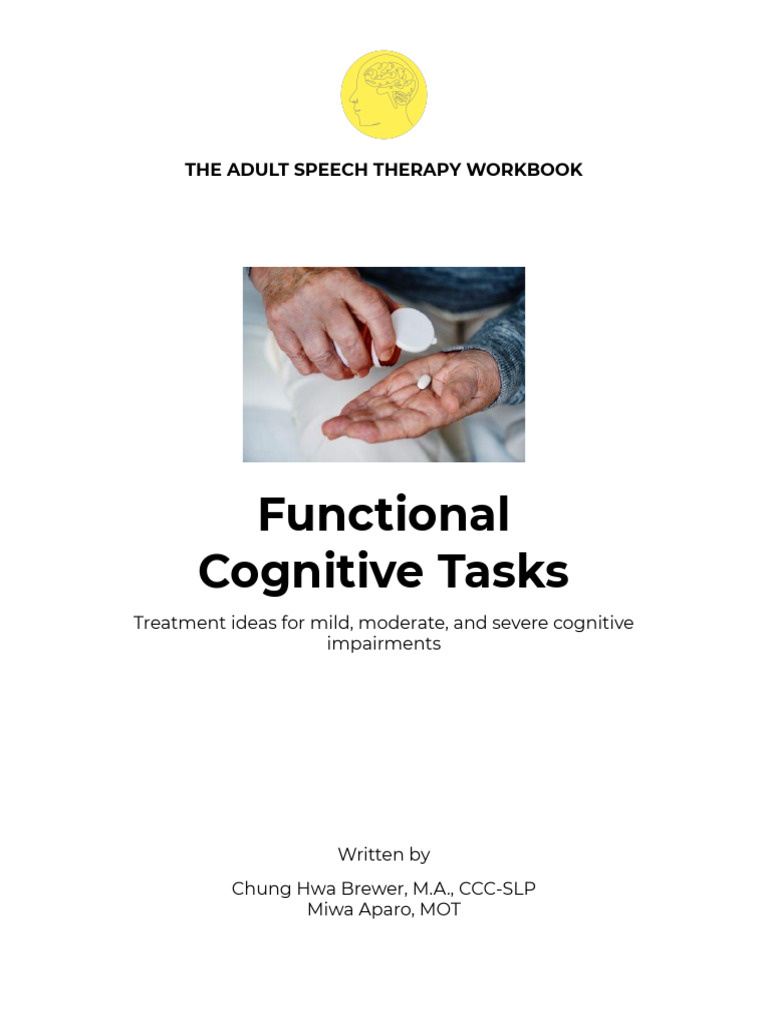 Functional Cognitive Tasks C 2022 The Adult Speech Therapy Workbook ...