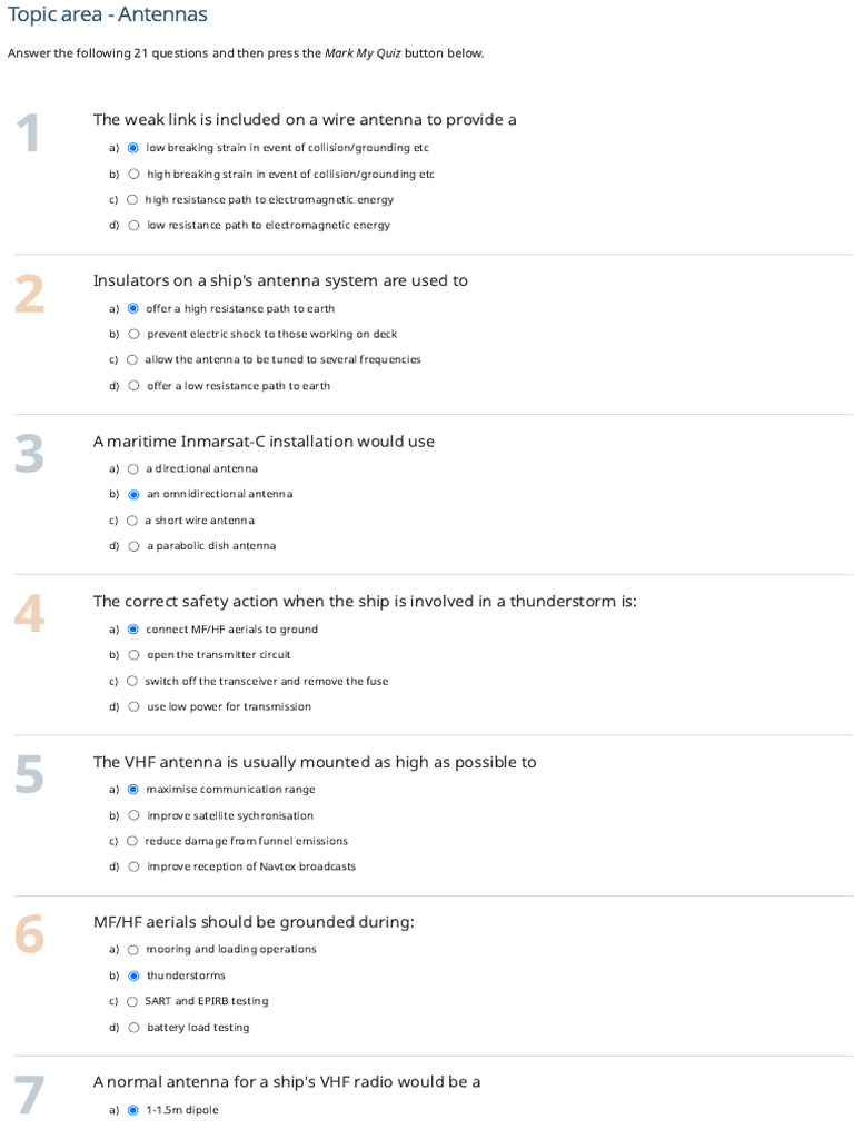Amerc - Ac.uk Questions - Antennas | PDF | Antenna (Radio) | Very High ...