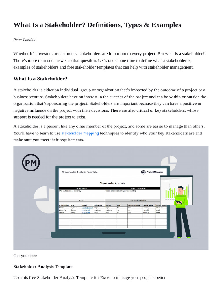 Understanding Stakeholders: Types & Examples | PDF | Stakeholder ...