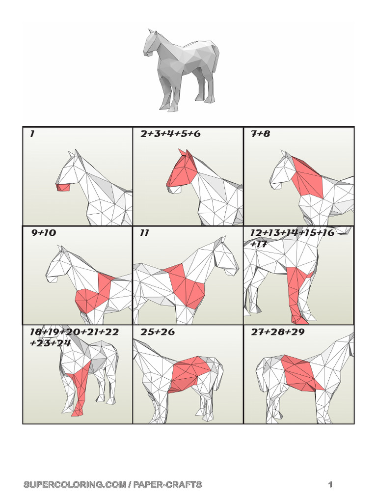 Horse Paper Crafts | PDF