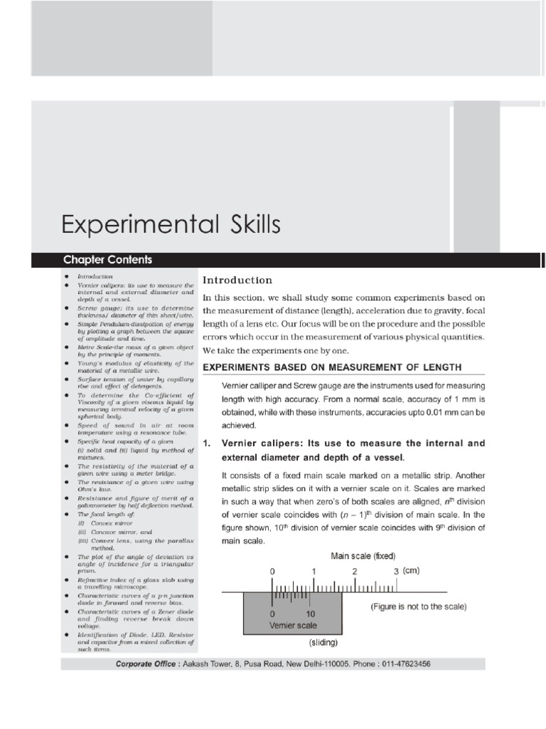 Experimental Physics Skills 2024 | PDF