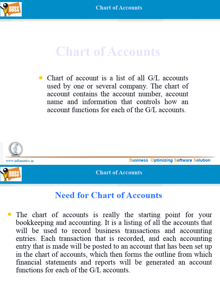 Chapter-2 Chart of Accounts | PDF | Balance Sheet | Bookkeeping