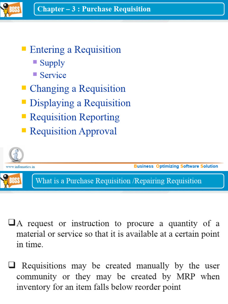 Chapter-3 Purchase Requisition | PDF