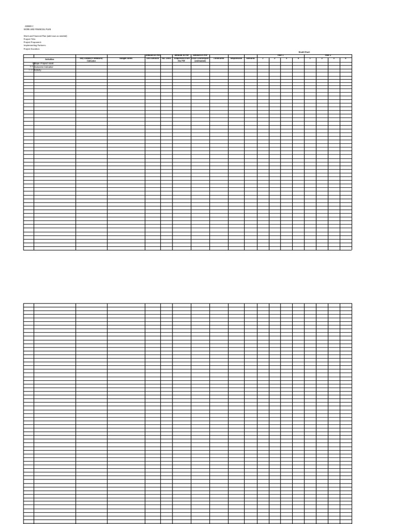 PSF Work and Financial Plan (WFP) Template | PDF | Drainage Basin ...