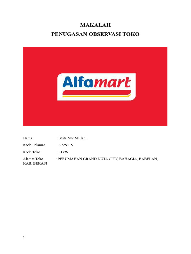 Observasi Toko | PDF