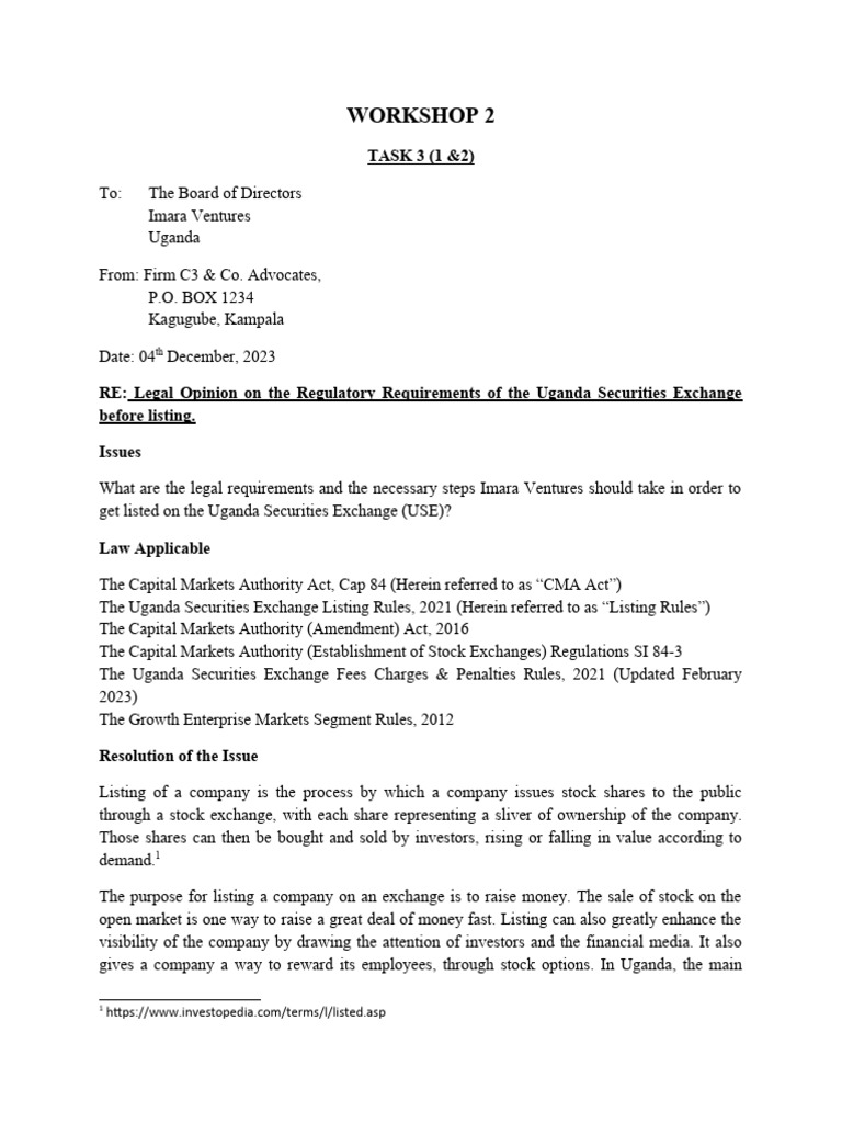 Uganda Stock Exchange Market Listing | PDF | Stockbroker | Securities ...