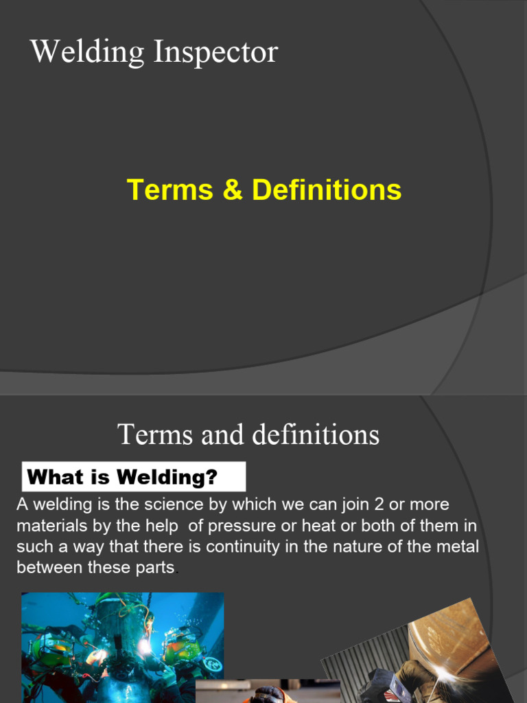 2 Terms and Definitions Section | PDF | Welding | Construction