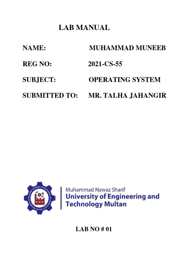 Lab Manual | PDF | Operating System | Computer File