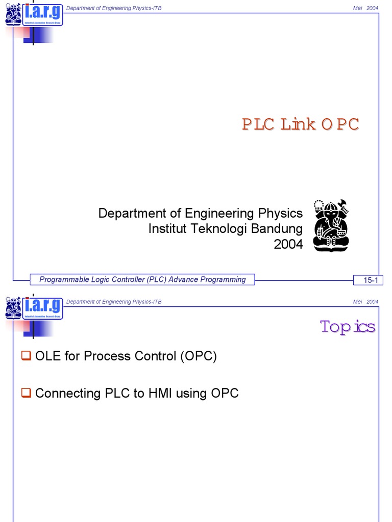PLC Link O PC | PDF | Programmable Logic Controller | Computing
