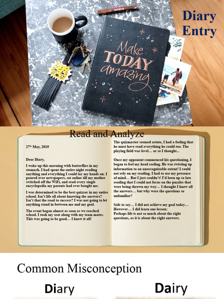Diary Entry Writing Guide | PDF