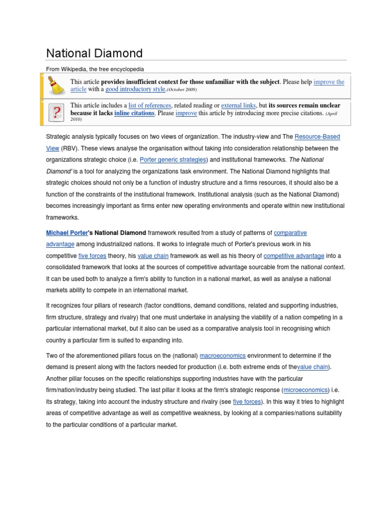 National Diamond Framework Explained | PDF | Business | Psychological ...