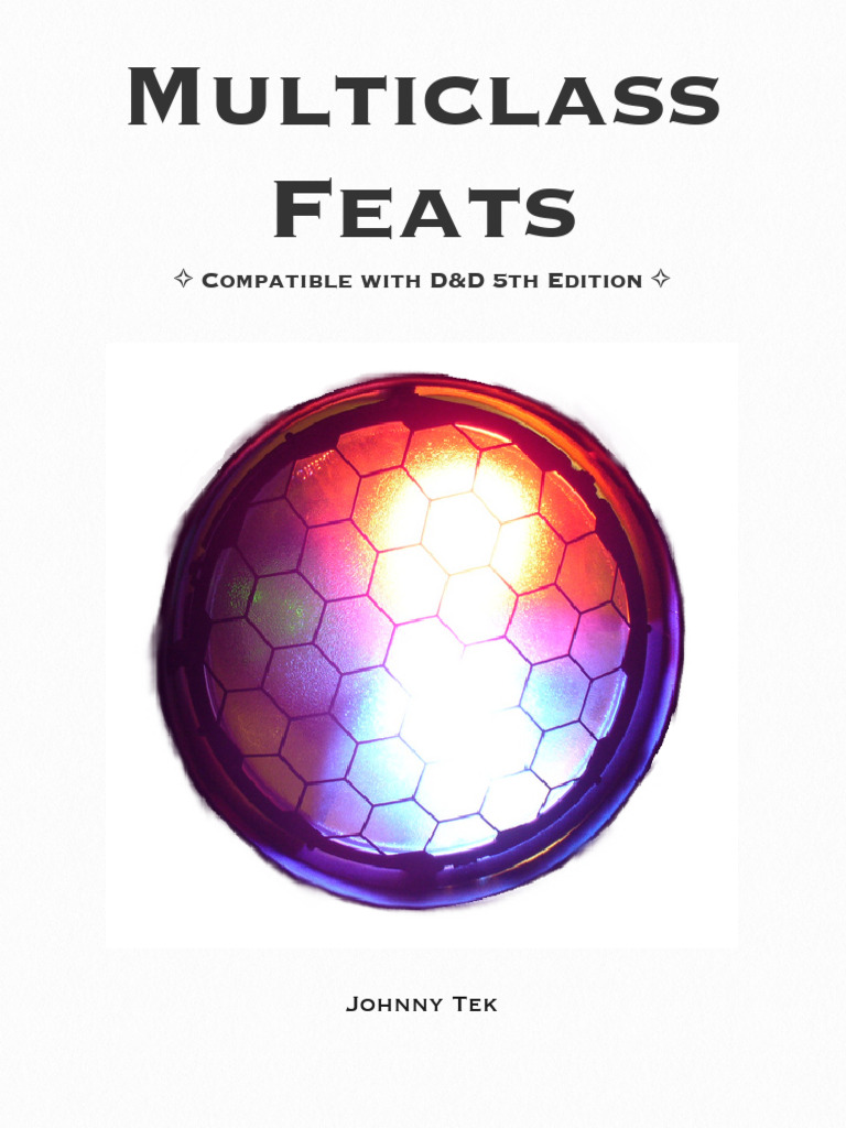 Multiclass Feats | PDF | Fantasy Role Playing Games | Wizards Of The ...