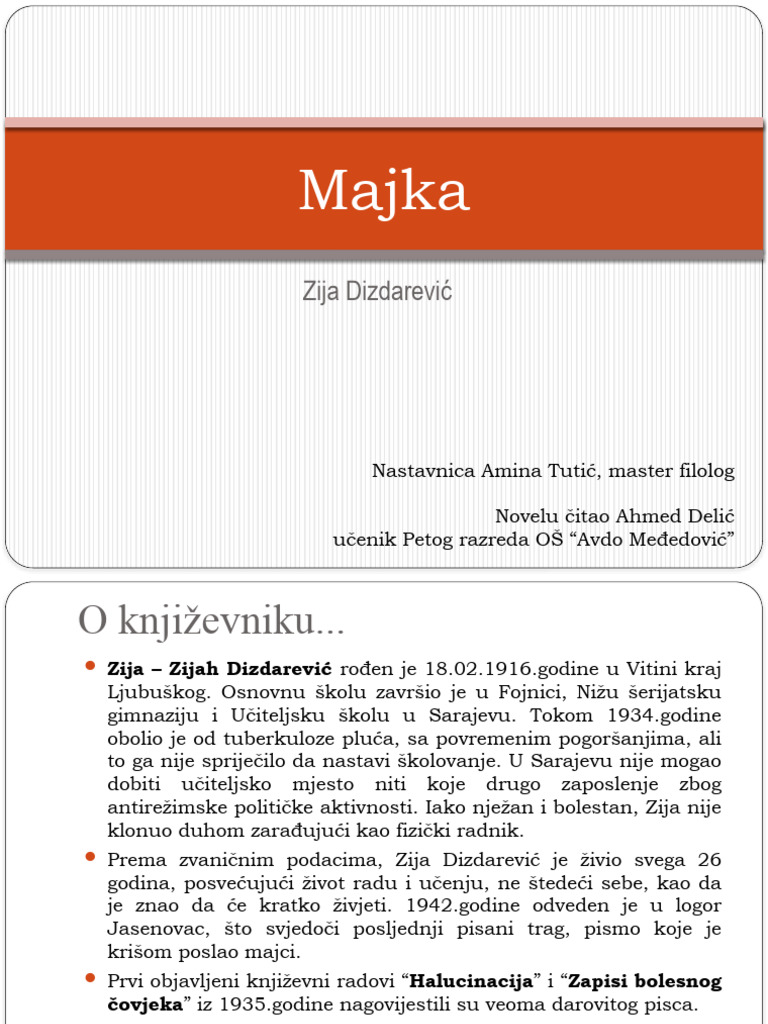 Bosanski 5, Majka - Zija Dizdarevic | PDF