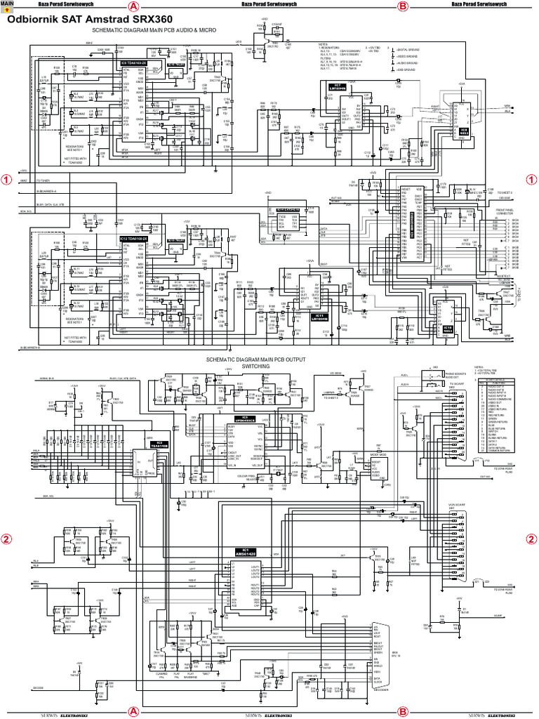 Amstrad SRX360 LNB Schematic Guide | PDF