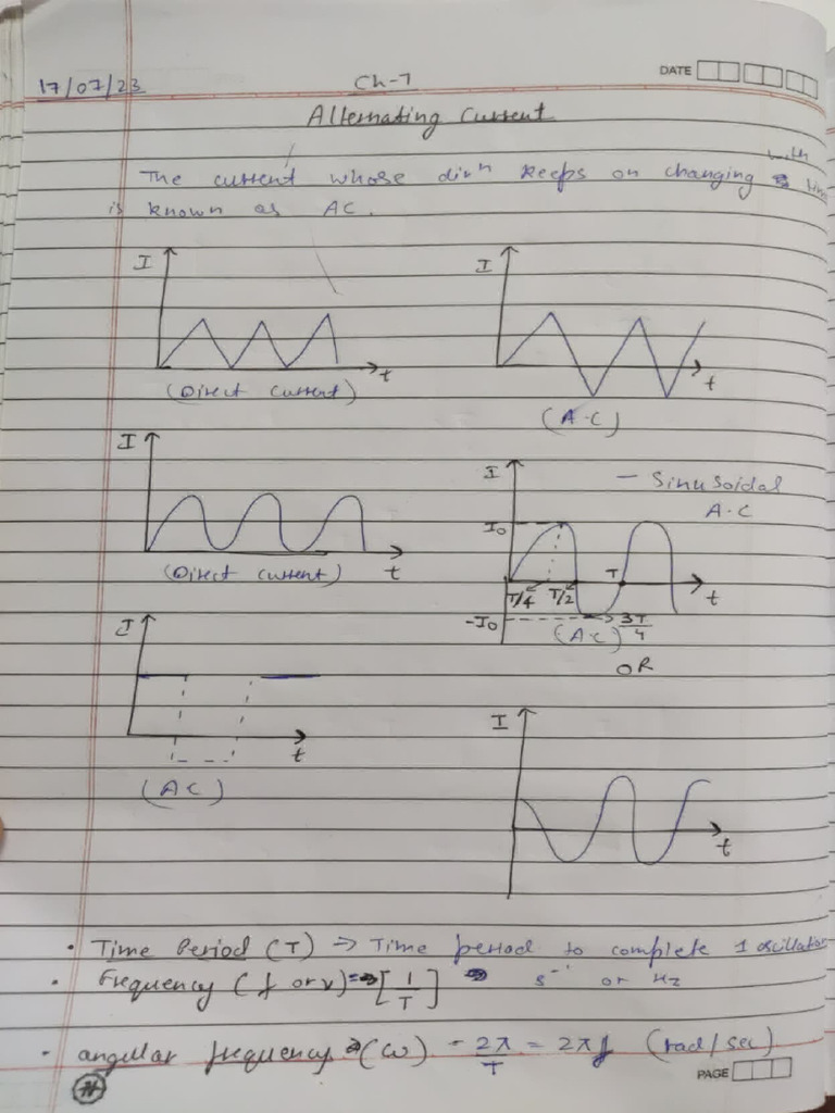 Alternating Current Class 12 Physics | PDF | Electricity | Electrical ...