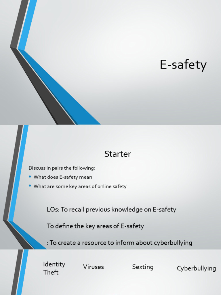 E-Safety Powerpoint | PDF