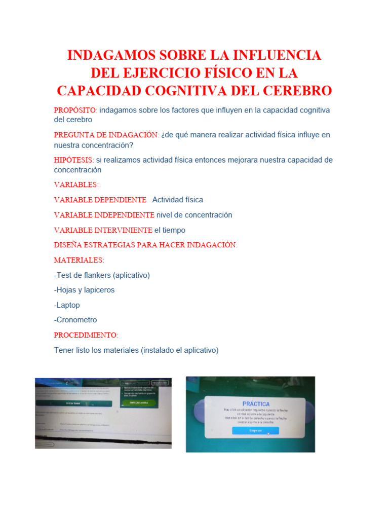 Indagamos Sobre La Influencia Del Ejercicio Físico en La Capacidad Cognitiva Del Cerebro Nidia ...