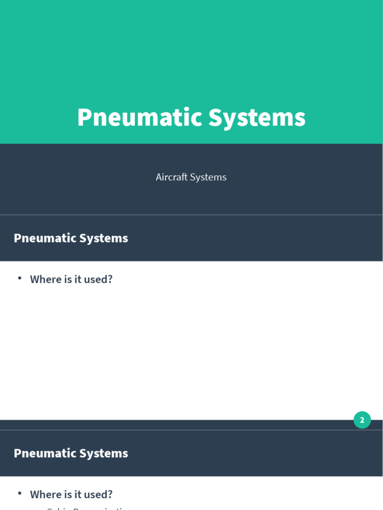 Overview of Aircraft Pneumatic Systems | PDF | Energy Technology | Gas ...