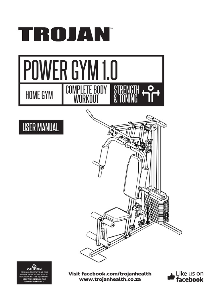 Trojan Power Gym 1.0 User Manual | PDF | Strength Training | Heart Rate
