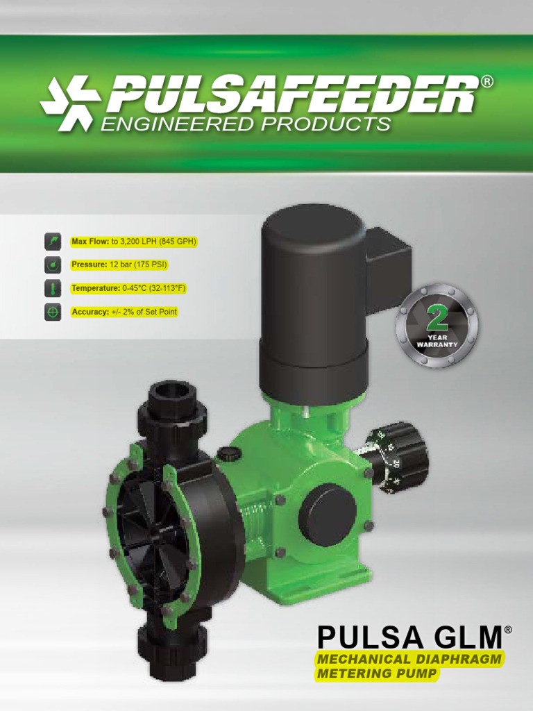 Pulsa GLM: Engineered Products | PDF | Pump | Valve