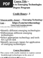 Chapter 1. Introduction To Emerging Technology | PDF | Human–Computer ...