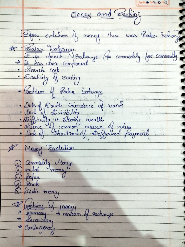 Money and Banking SOL Class Notes | PDF