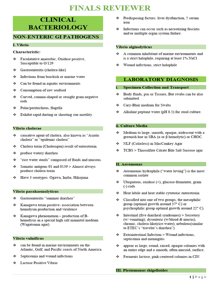 Bacte Final Reviewer | PDF | Mycoplasma | Infection