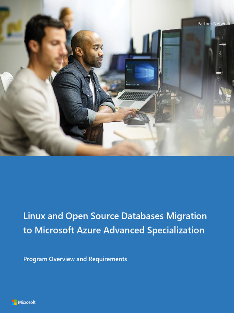Linux and Open Source Databases Migration To Microsoft Azure Advanced Specialization Overview ...