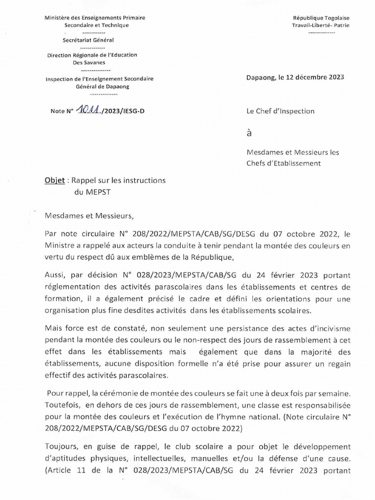 Rappel A L'ordre | PDF