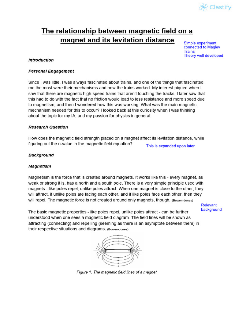 Physics Notes | PDF | Magnetic Field | Magnetism