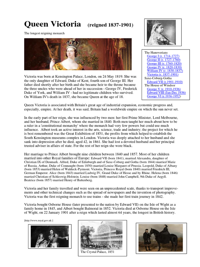 Queen Victoria and the Victorians | PDF | Queen Victoria | Florence ...