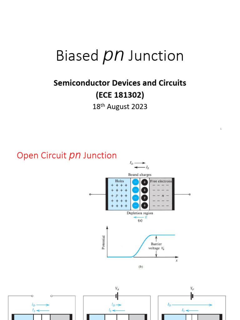 Biased PN Junction | PDF | P–N Junction | Electrical Resistance And Conductance
