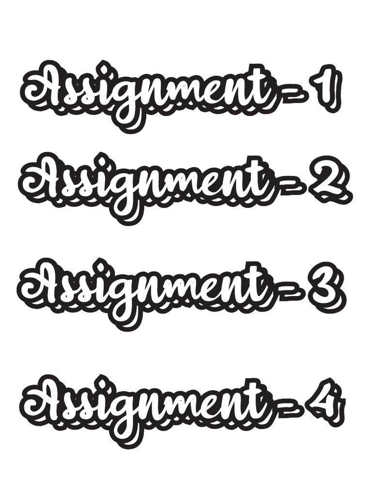 Assignment | PDF