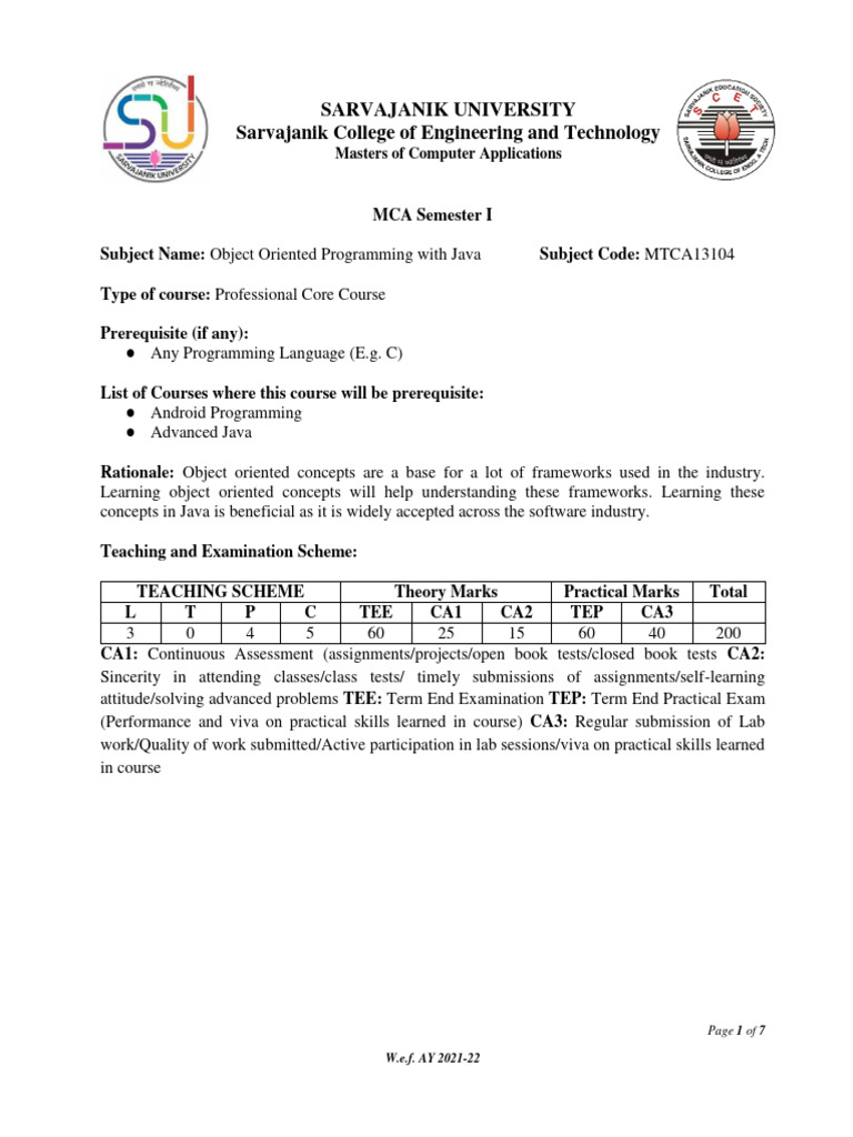 MTCA13104 | PDF | Method (Computer Programming) | Class (Computer ...
