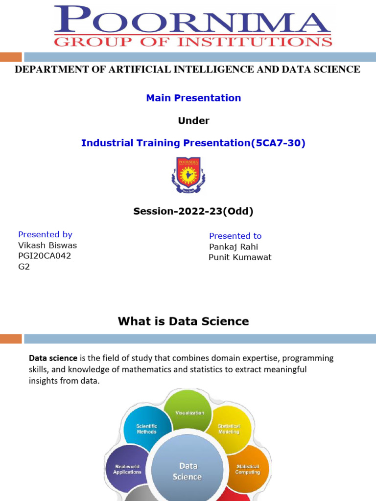 Vikash Main Presentation | Download Free PDF | Data | Data Science